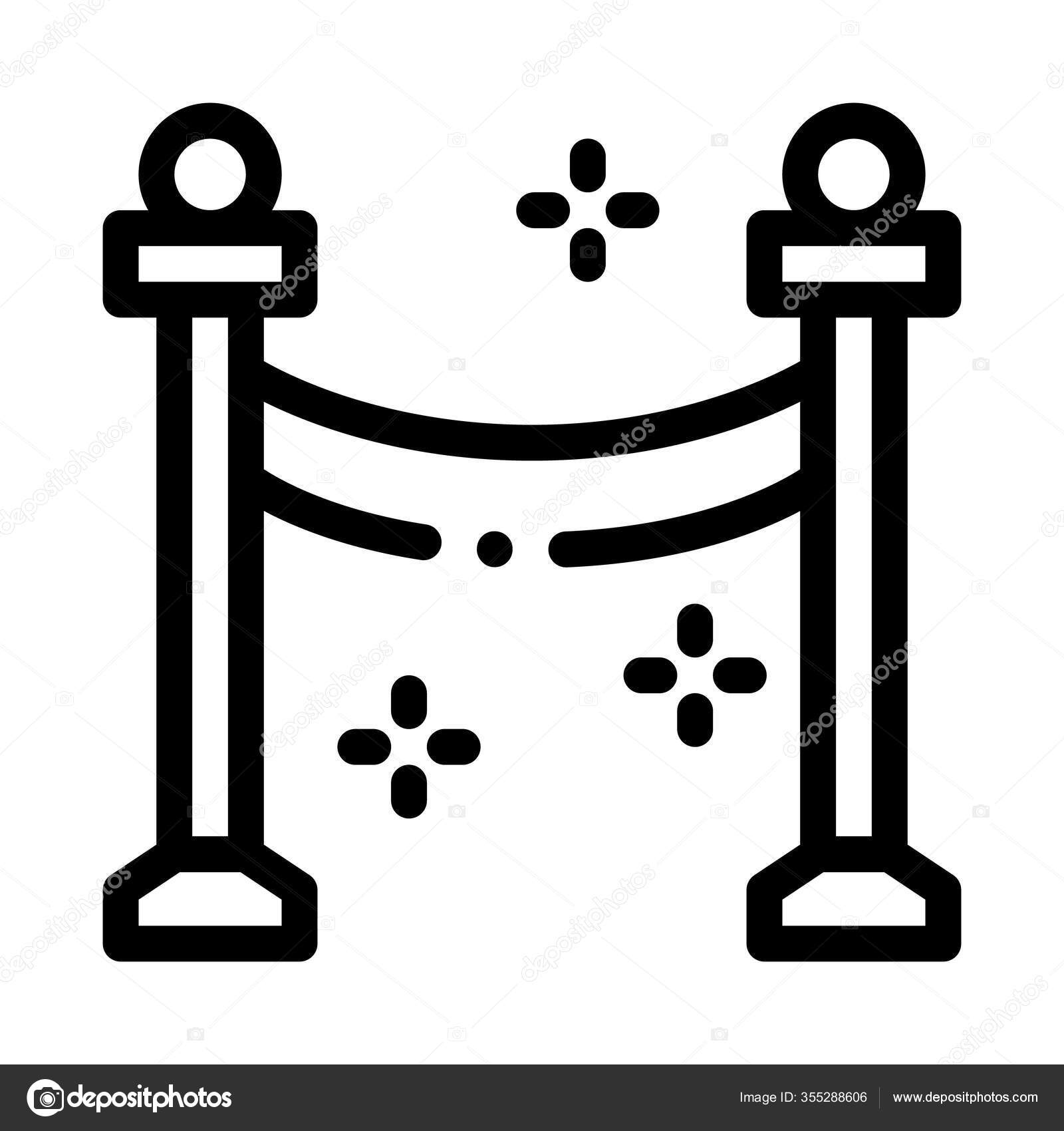 Passage Closed Icon Vector Outline Illustration Stock Vector by ...