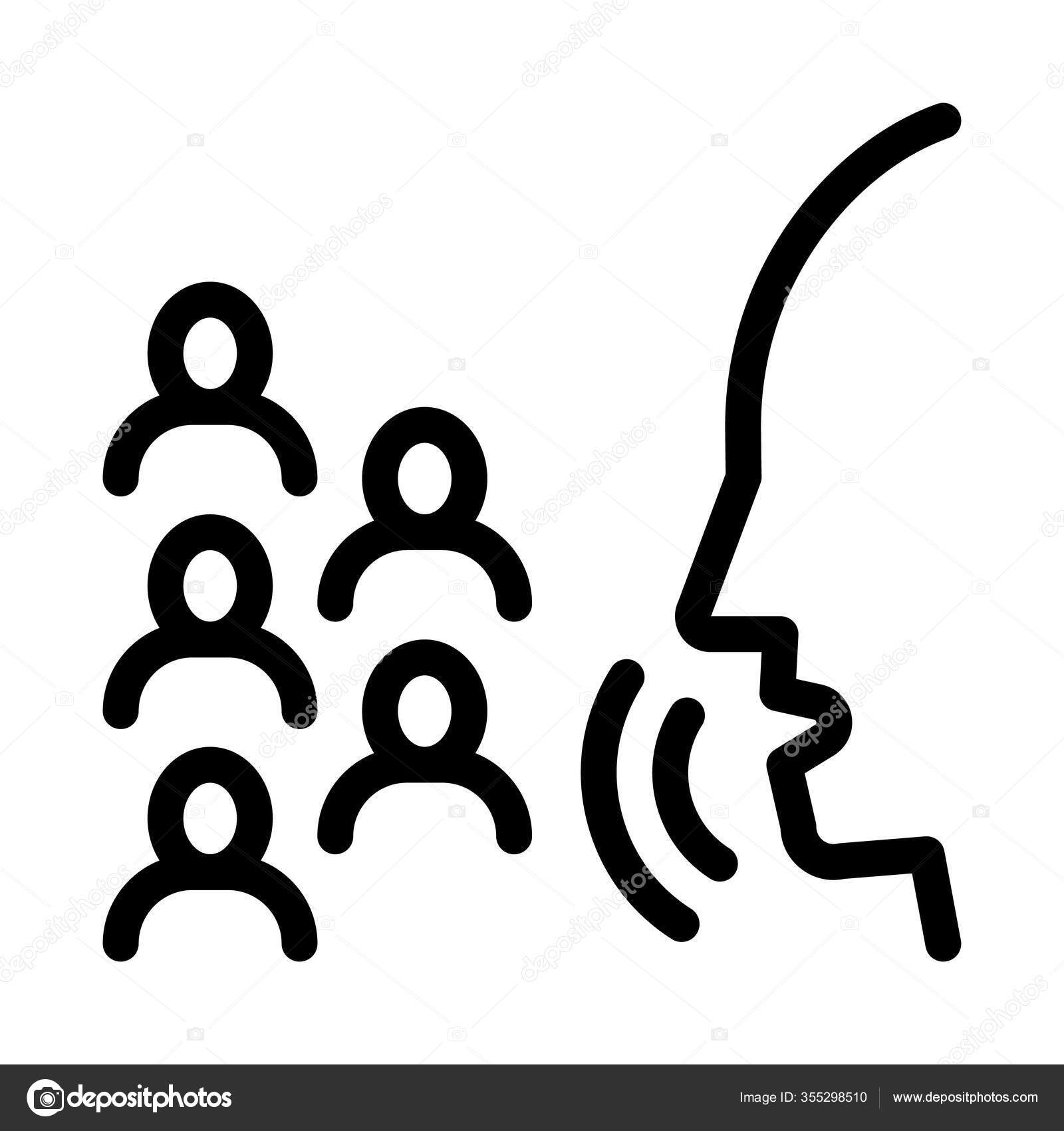 Guide Story for People Icon Outline Illustration Stock Vector by ...