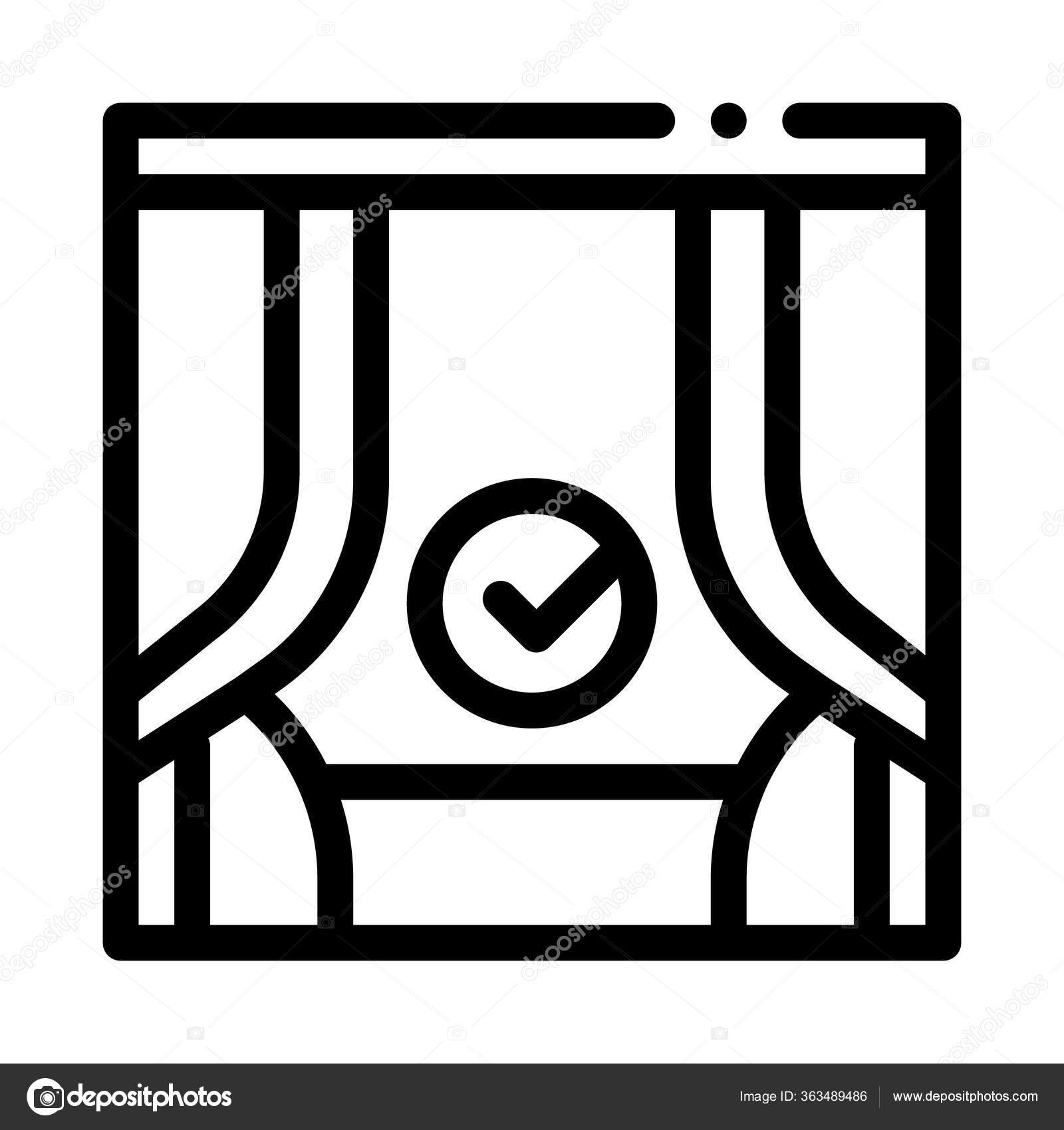 Backstage scene icon vector outline illustration Stock Vector Image by ...