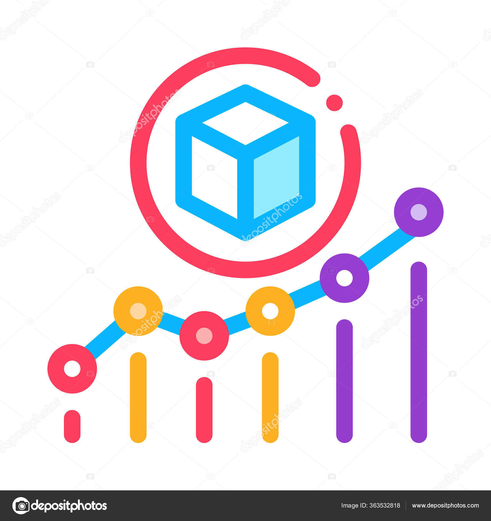 Parcel pick-up points icon vector outline illustration Stock Vector by ...