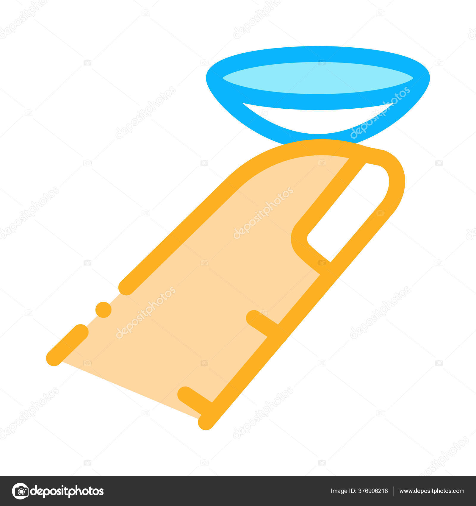 Lens Finger Icon Vector Lens Finger Sign Color Symbol Illustration ...