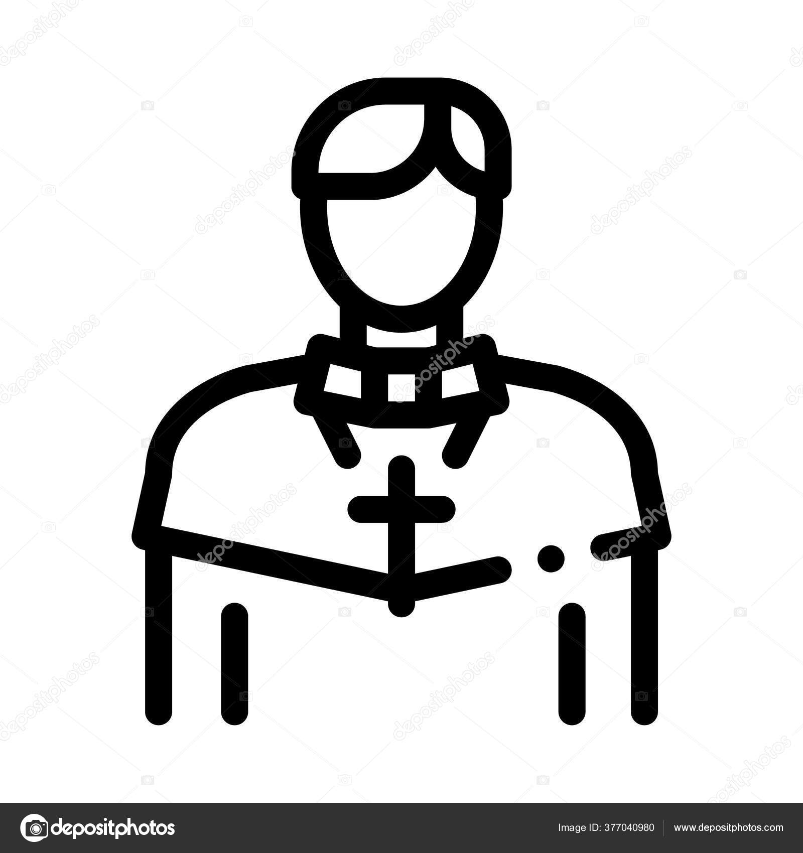 Christian Monk Icon Vector Christian Monk Sign Isolated Contour Symbol ...