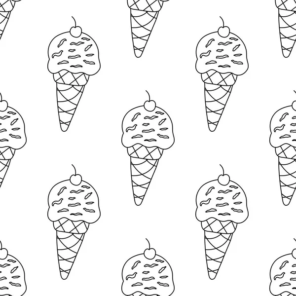 100,000 Ice cream cone line drawing Vector Images | Depositphotos