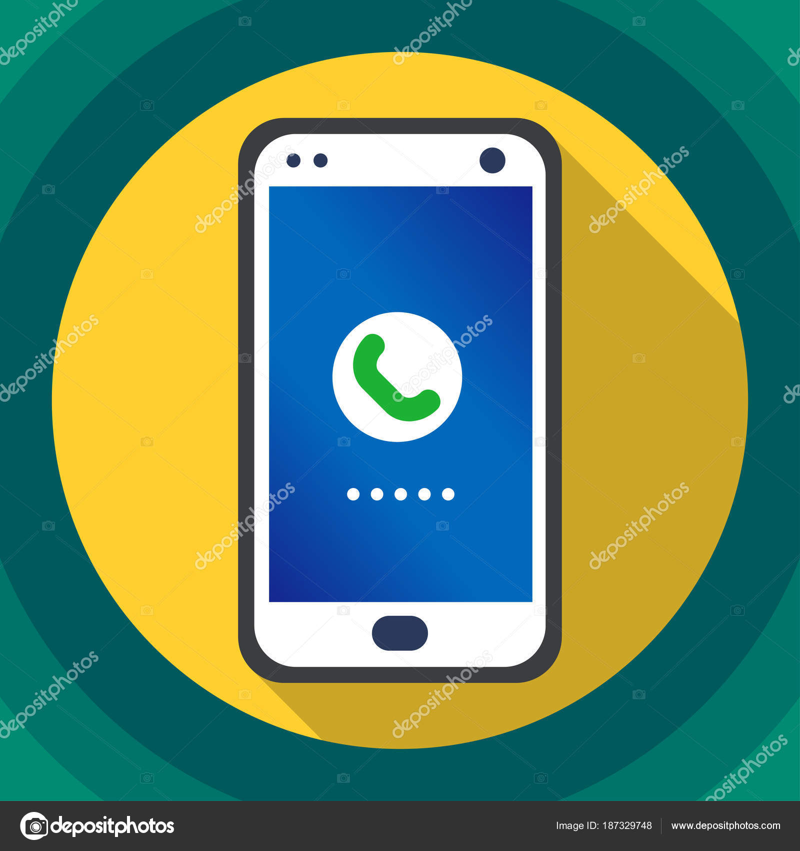 Icono del teléfono móvil. Vector de stock #187329748 de ©Marina_Mandarina