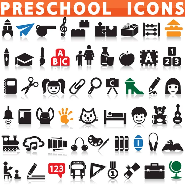 2,864 Preschool icons Vector Images | Depositphotos