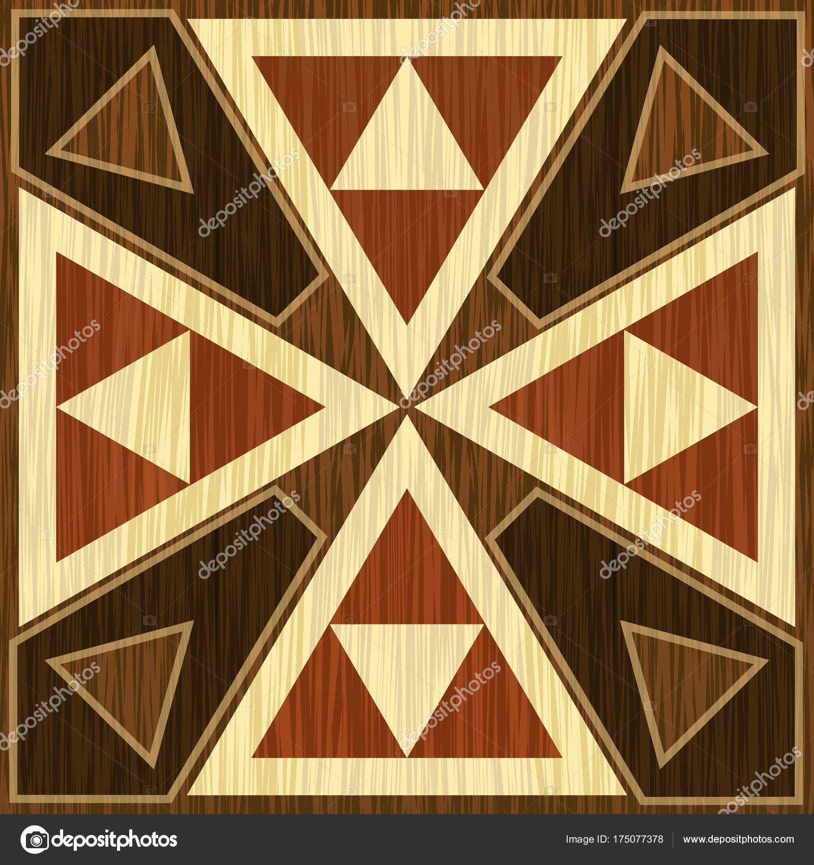 Geometric Wood Inlay Designs Painted Inlay Floor Pattern How To