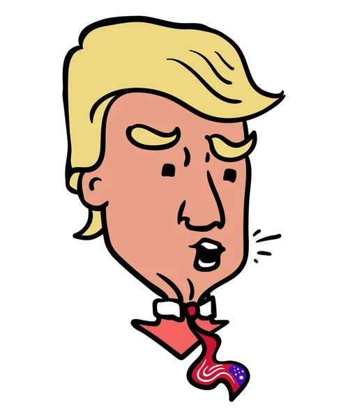 The 45th President of the United States. Caricature Cartoon Portrait of ...