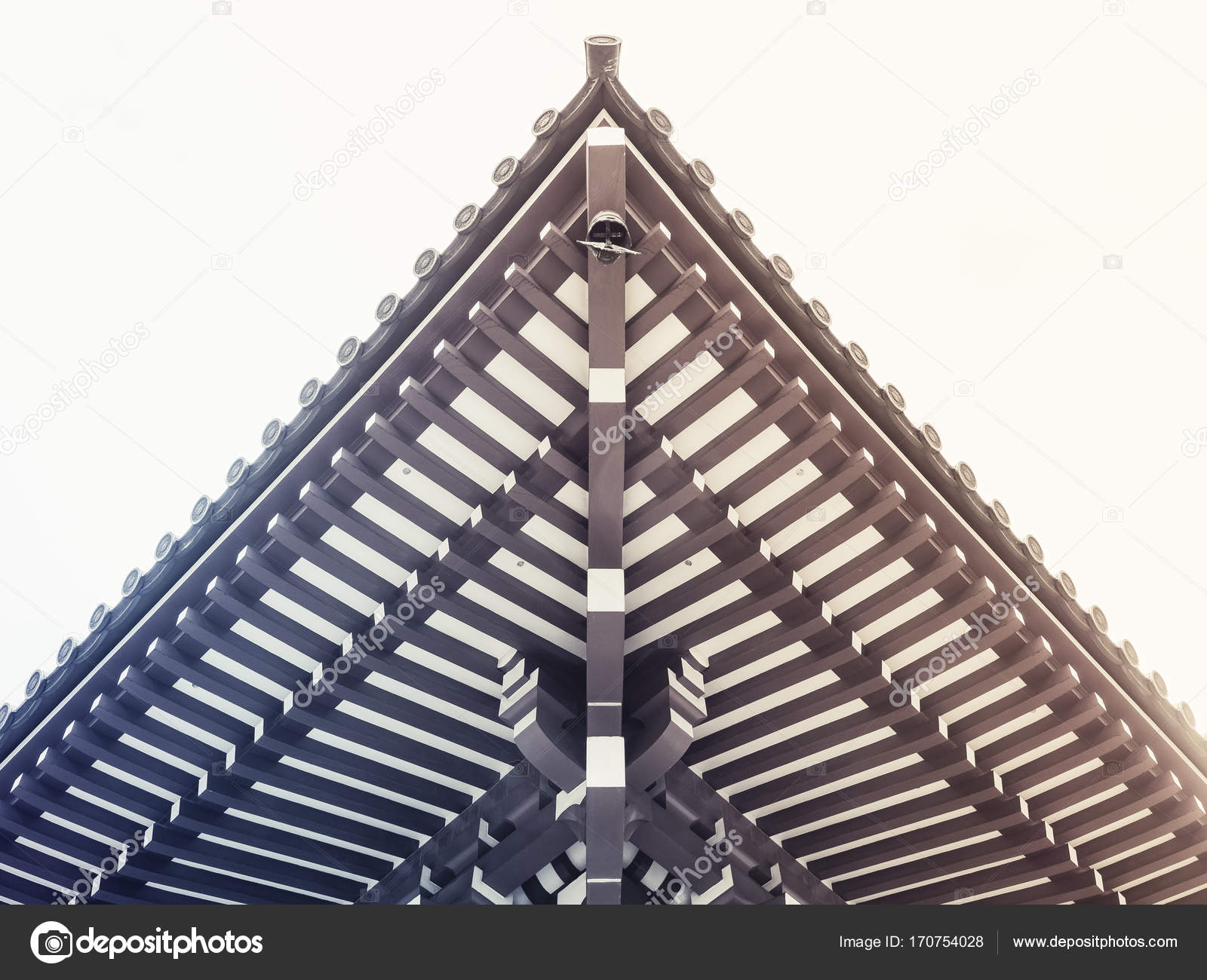 Japan traditional Roof Architecture details Japanese Shine — Stock ...