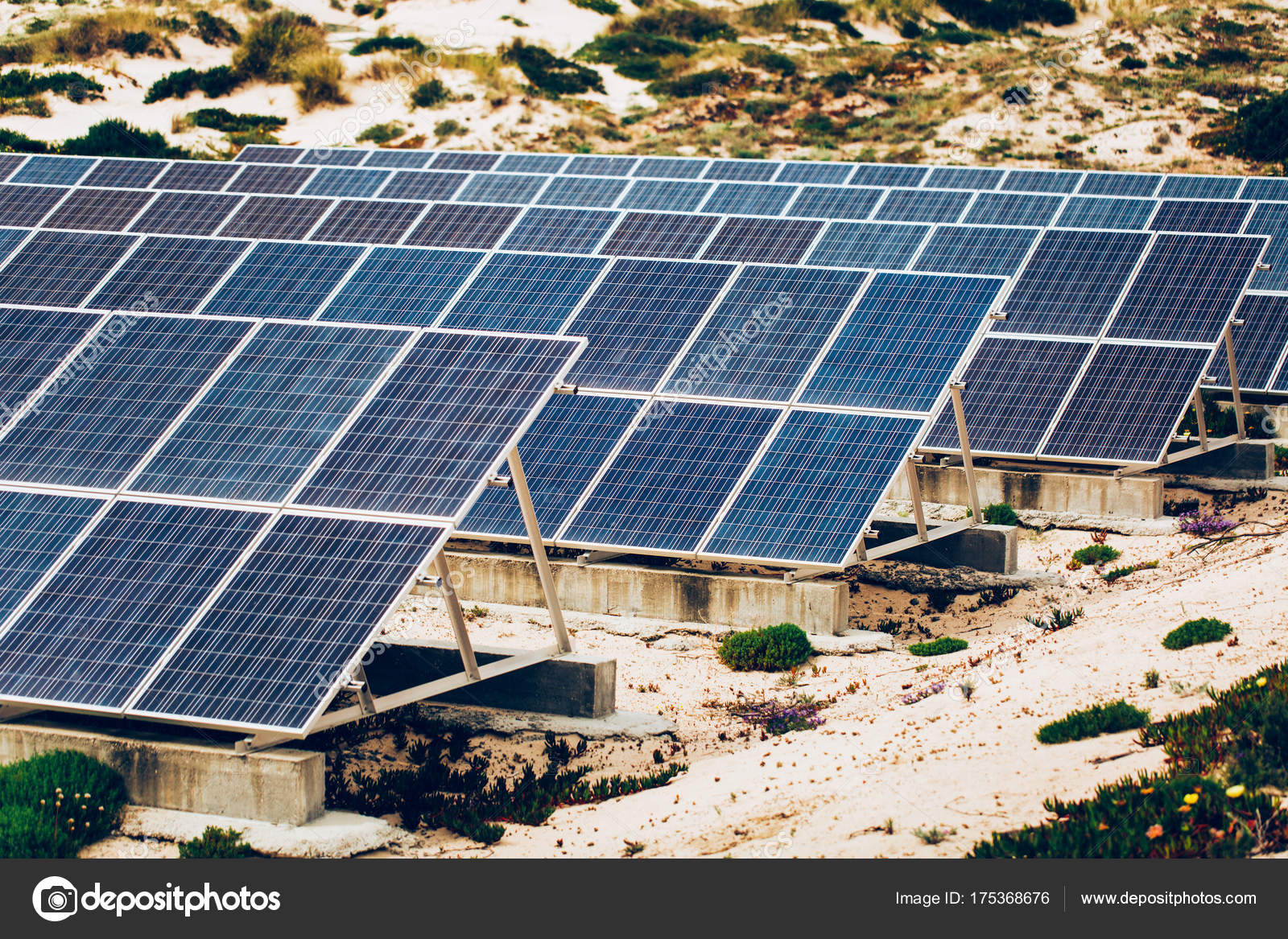 Many solar panels Stock Photo by ©Efetova 175368676