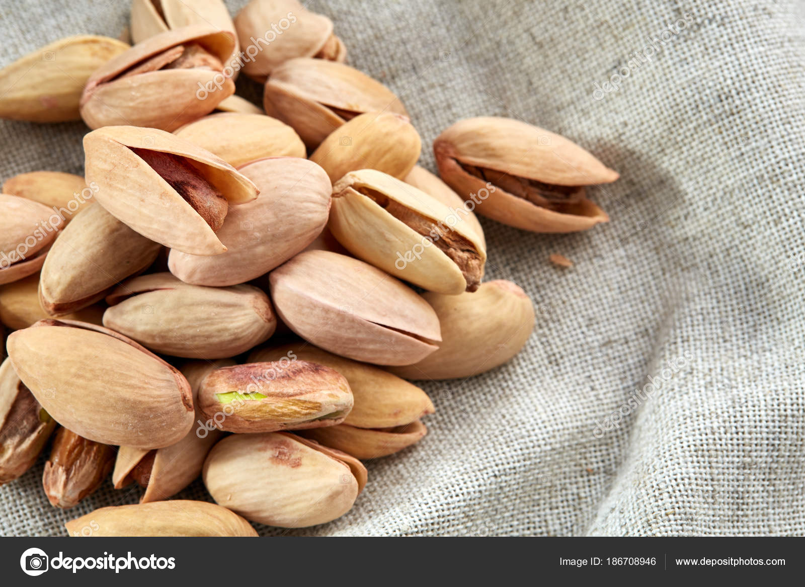 Peanut shells food background, close-up, shallow depth of field, macro ...