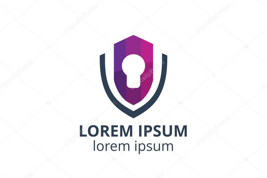 dise o del icono del logotipo de la plantilla de silueta clave en forma ...