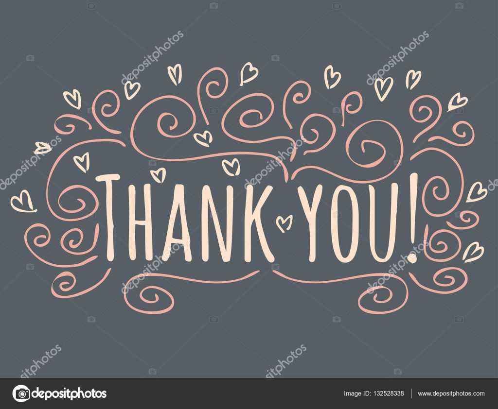 Thank You handwritten inscription — Stock Vector © Y.Verovski #132528338