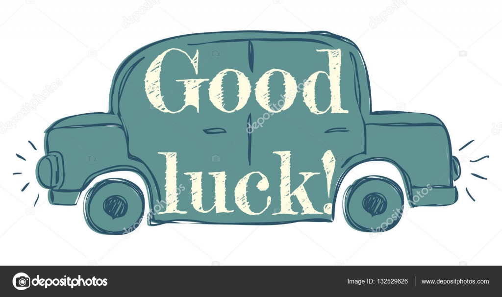 Vintage car with good luck Stock Vector Image by ©Y.Verovski #132529626