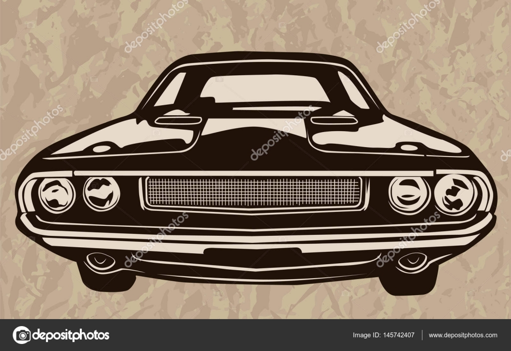 Muscle car abstract retro sketch 1 Stock Vector Image by ©LIORIKI ...