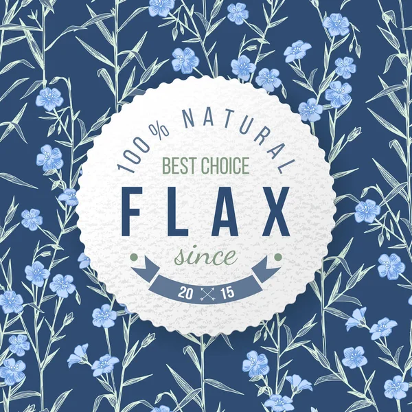 Hand drawn colorful flax flowers and seeds — Stock Vector © mart_m ...