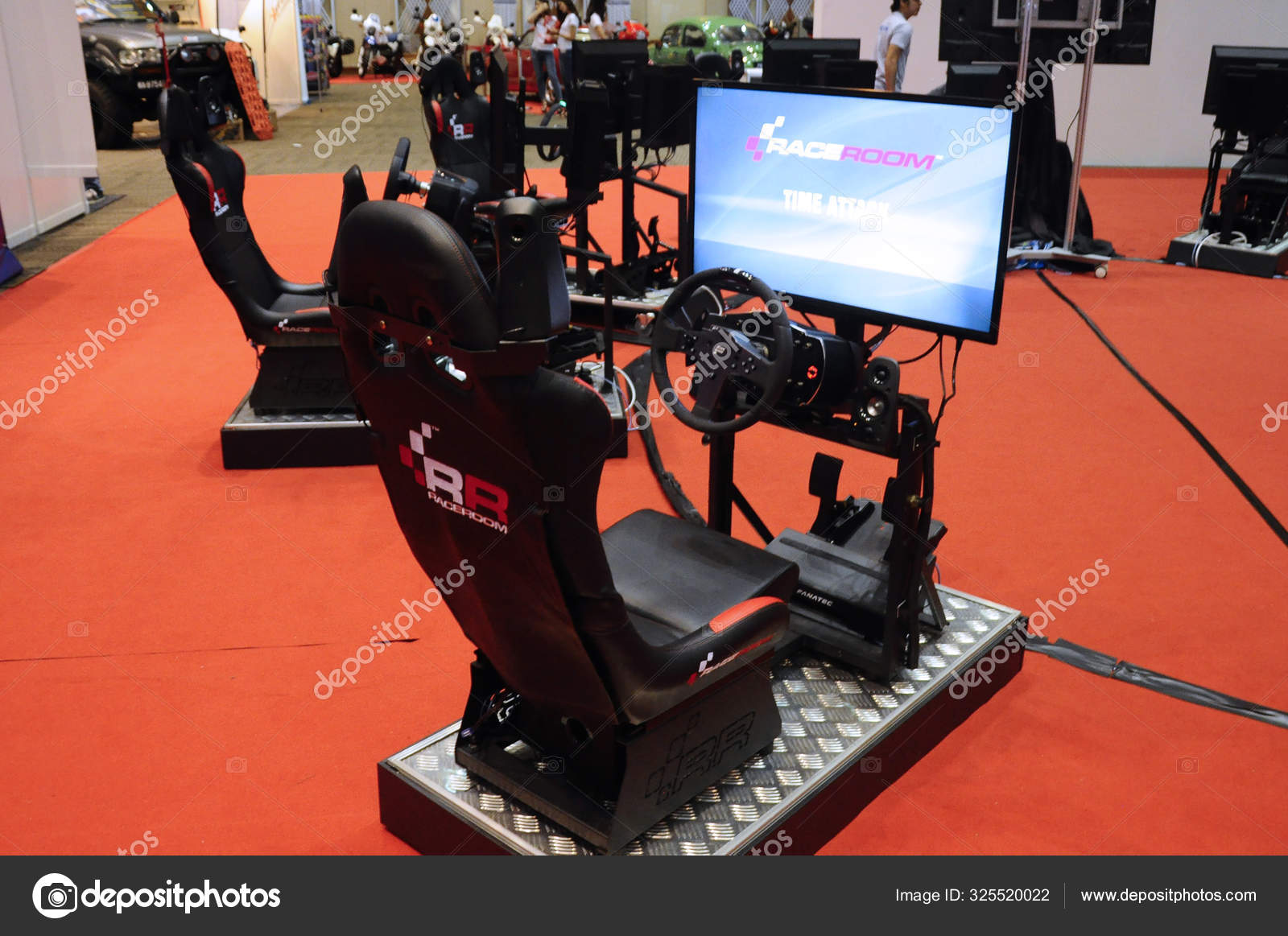 Kuala Lumpur Malaysia April 2017 Simulation Race Car Video Player ...