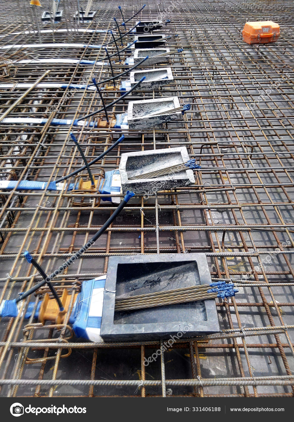 Kuala Lumpur Malaysia May 2018 Pre Stress Cable Tendons Anchor — Stock ...