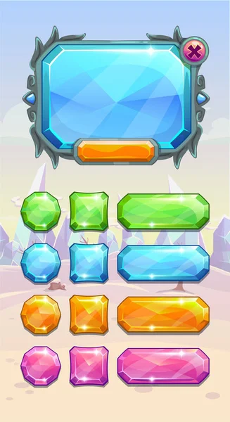 ᐈ Game ui assets stock vectors, Royalty Free game user interface ...