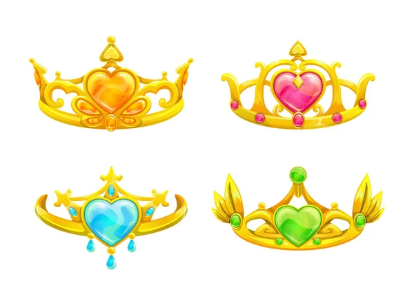 Beautiful golden princess crown Stock Vector by ©lilu330 148612277