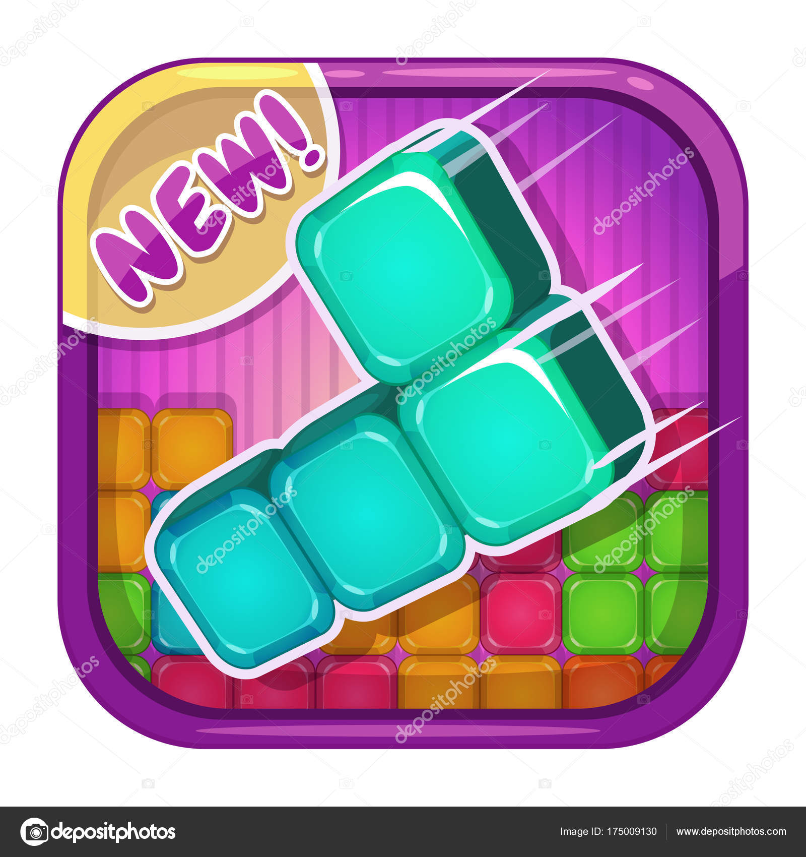 App icon with colorful blocks. Stock Vector Image by ©lilu330 #175009130