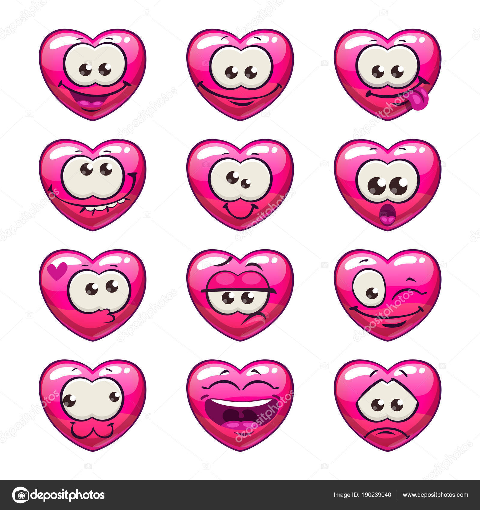 Pink Heart Smiley Face