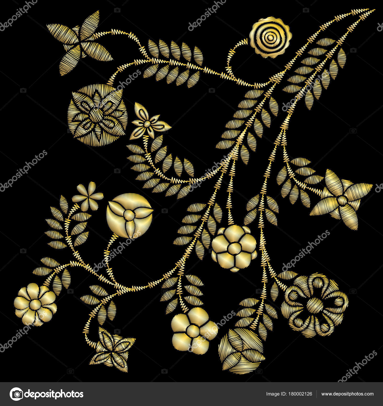 Golden lace vector design. Stock Vector Image by ©goldenshrimp #180002126