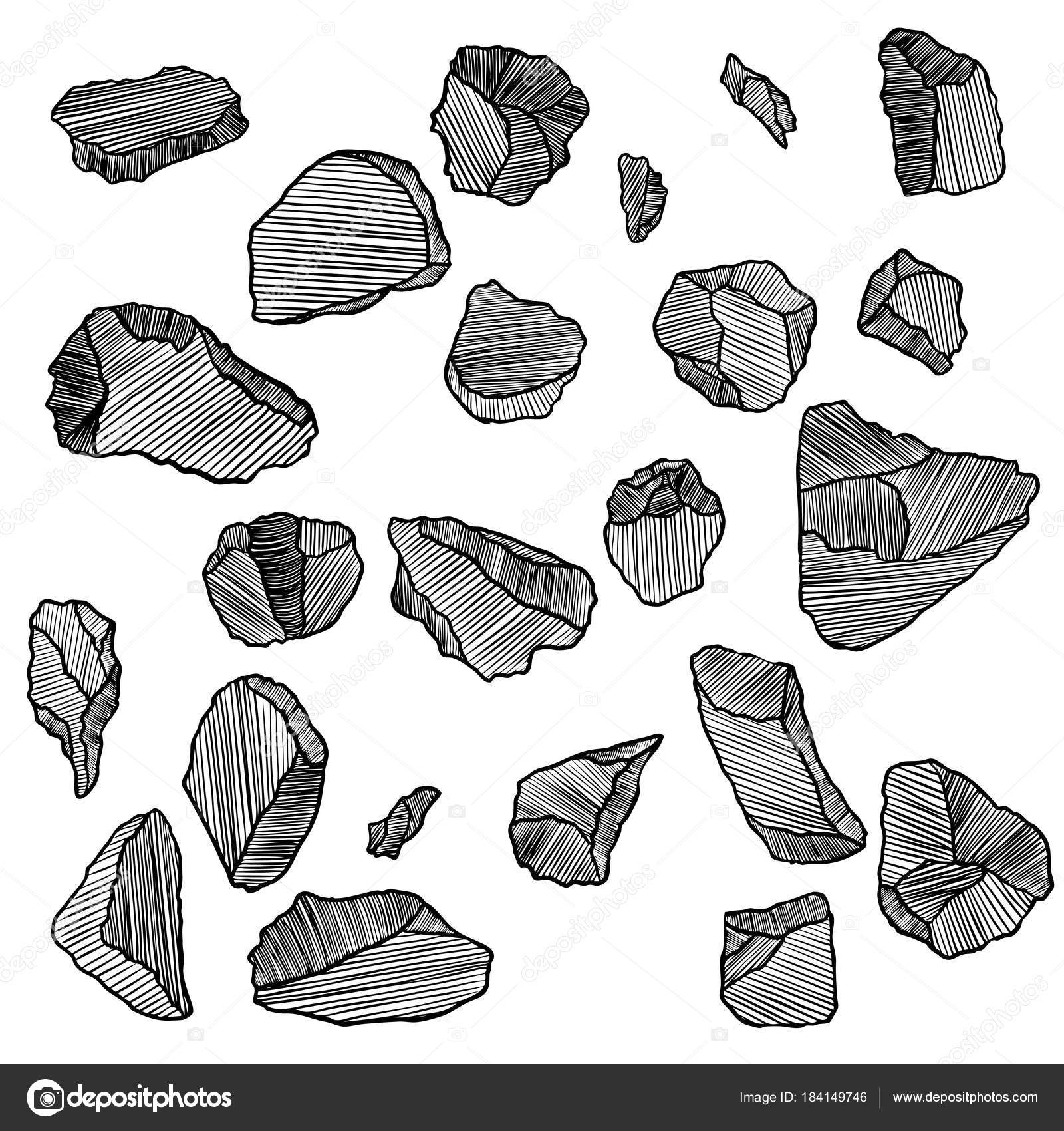 Gold Rock Or Nugget Set Stock Vector Image By ©goldenshrimp 184149746