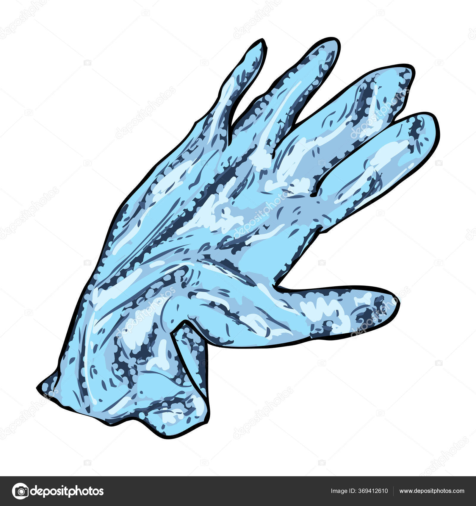 Proper Wrong Disposal Used Medical Gloves Littering Hazardous ...