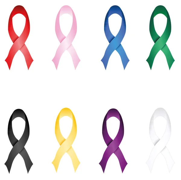 Social awareness ribbons Vector Art Stock Images | Depositphotos