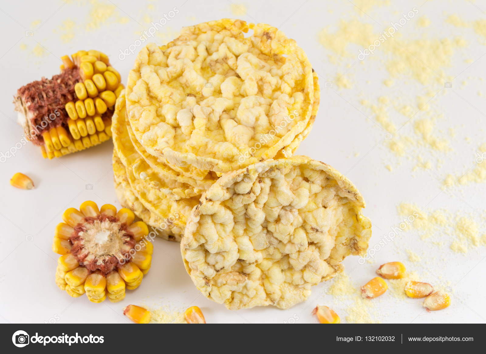 Circle shaped corn snacks — Stock Photo © CreativeFamily #132102032