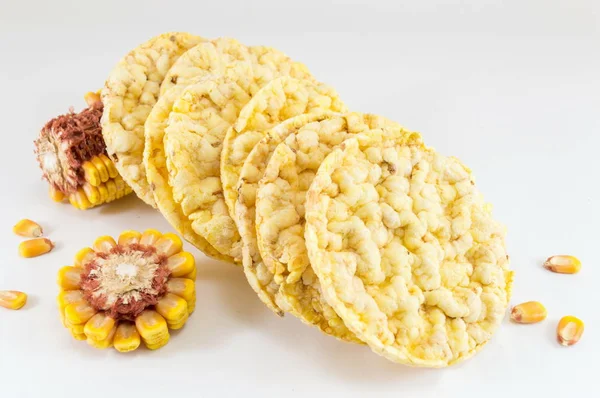 Circle shaped corn snacks — Stock Photo © CreativeFamily #132102032