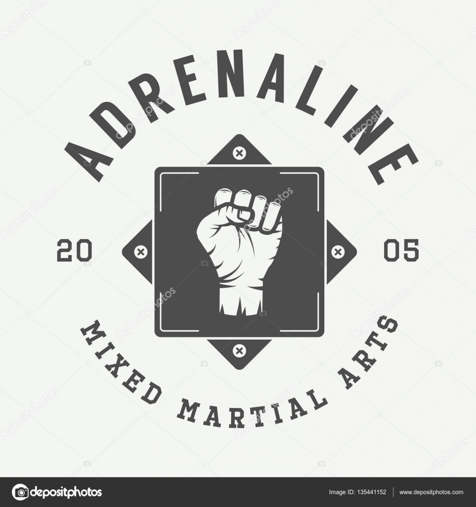 Vintage mixed martial arts logo, badge or emblem. Stock Vector by ©De ...