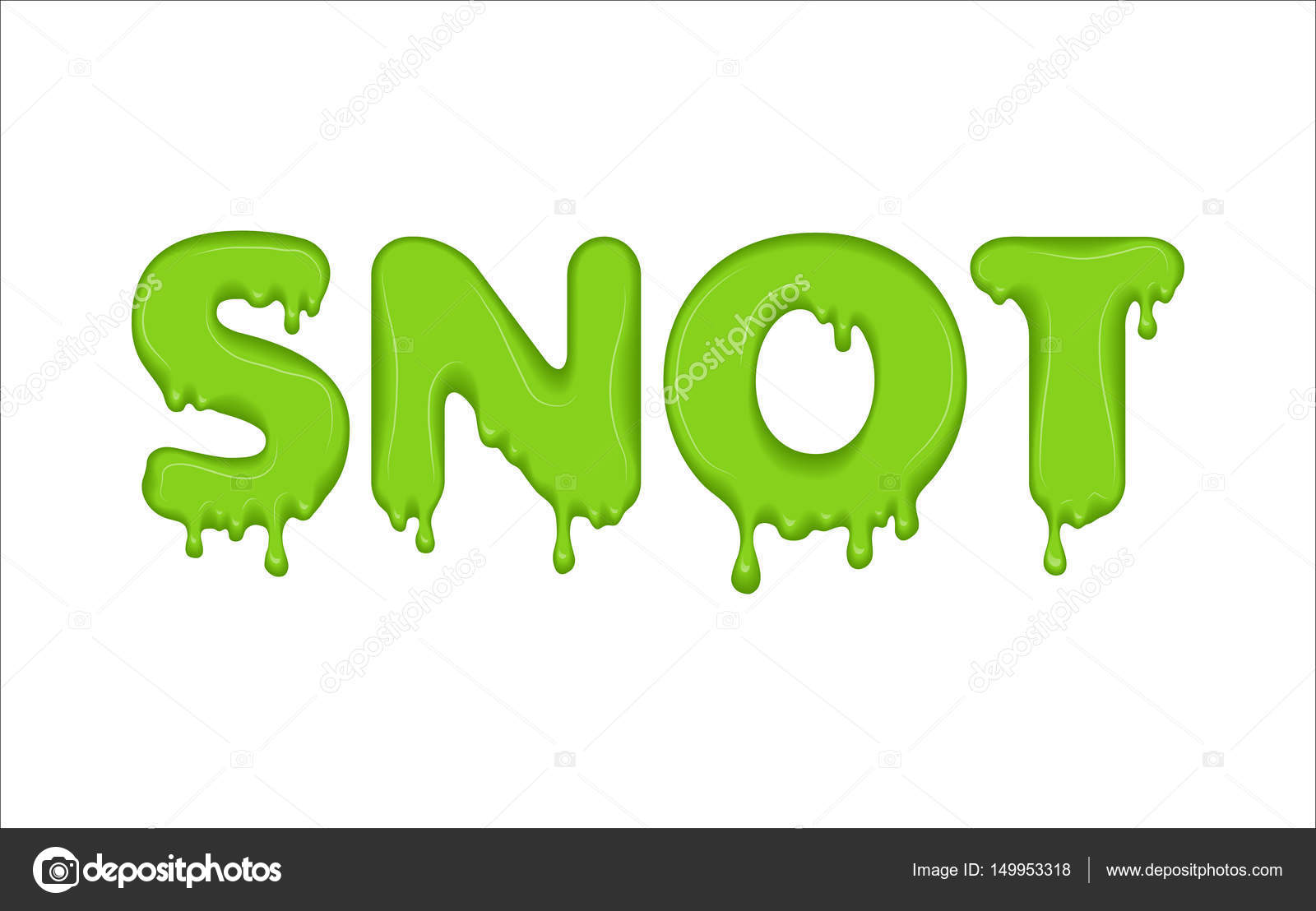 Vector word made of snot. Stock Vector Image by ©nastya-mal #149953318