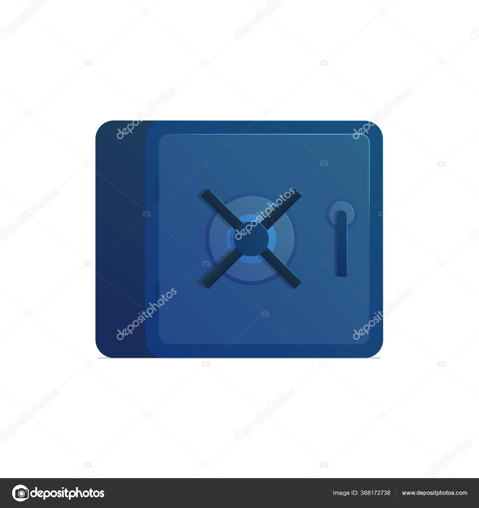 Bank deposit box isolated icon — Stock Vector © nastya-mal #368172738