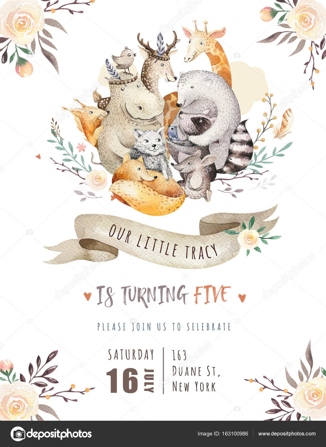 Baby Flodhest Tegning