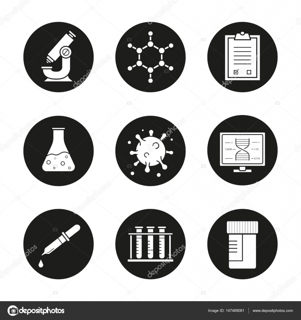 Iconos De Laboratorio De Ciencias