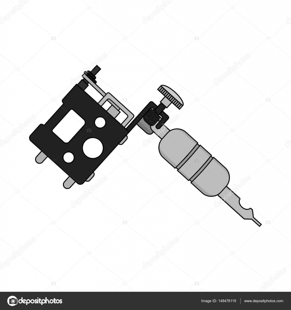 Tattoo Machine Drawing Vector