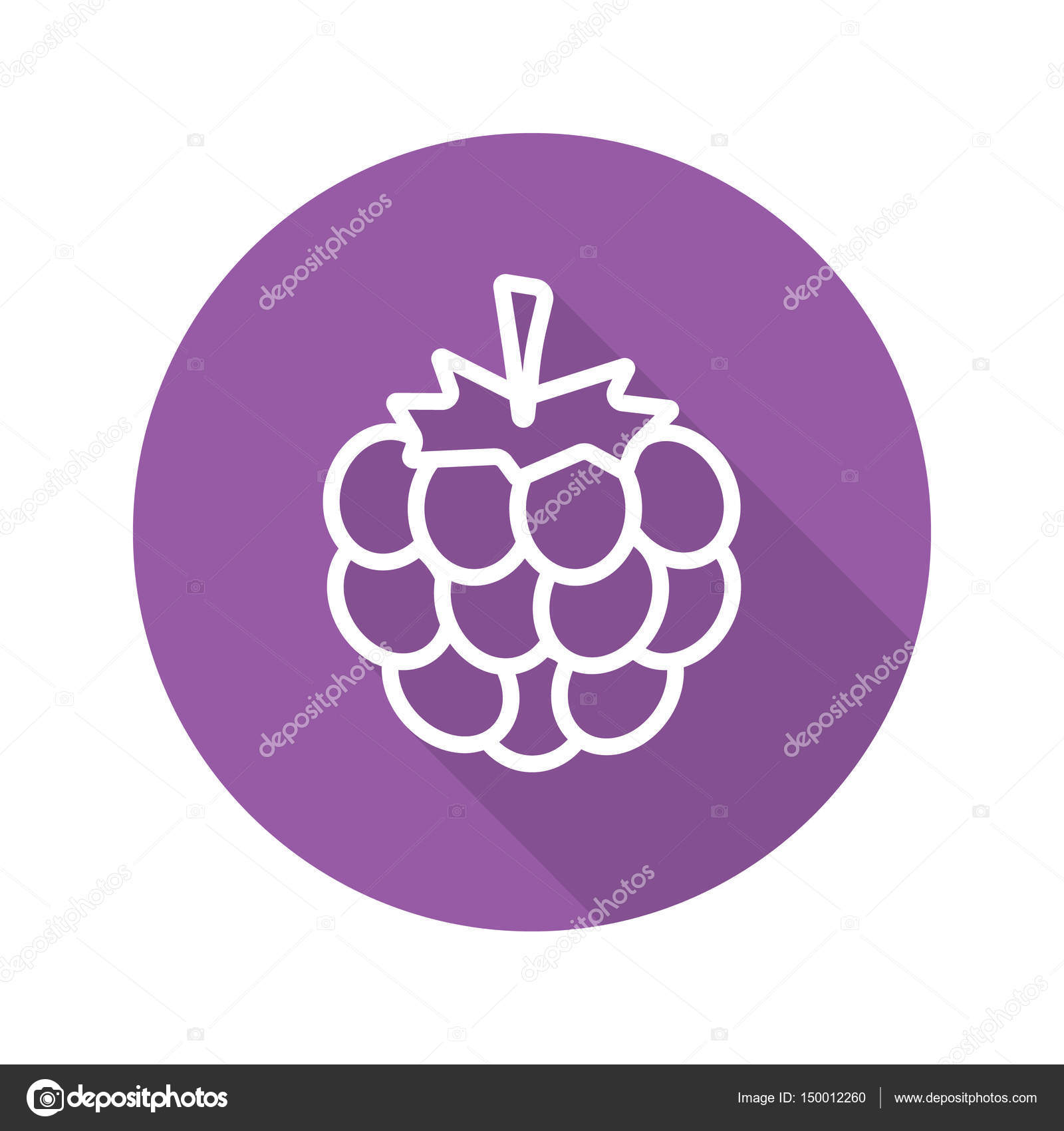 Blackberry flat icon Stock Vector by ©bsd_studio 150012260
