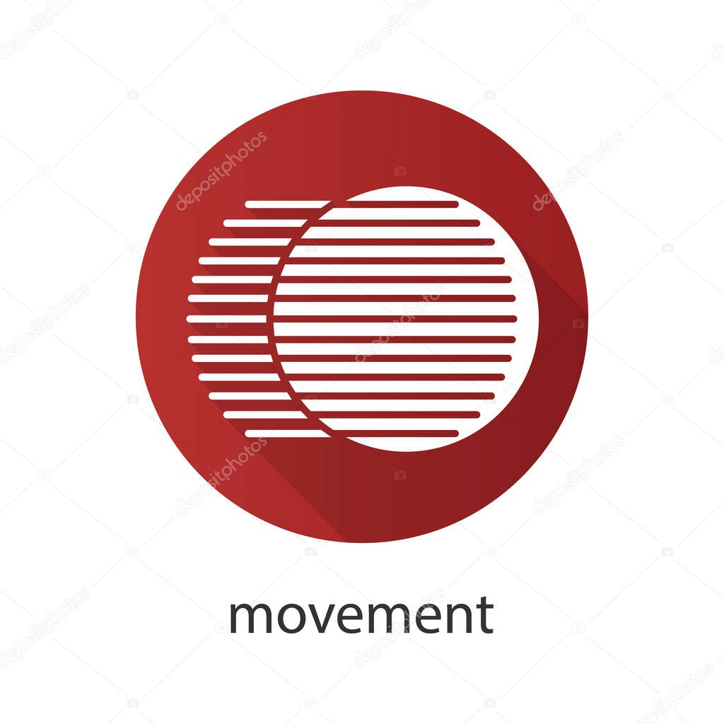Movement flat design icon — Stock Vector © bsd #164684260