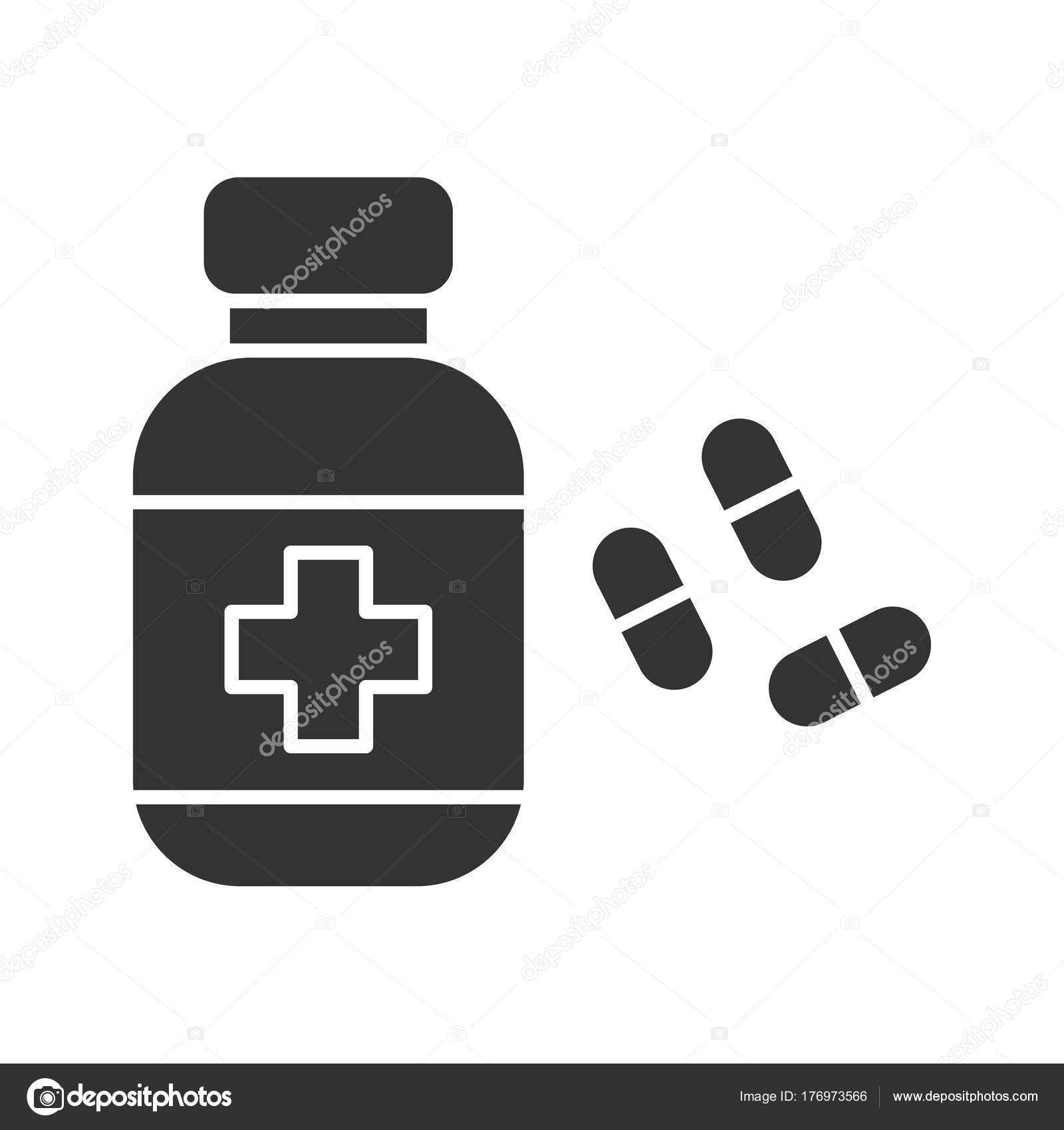 Medicine Bottle Silhouette