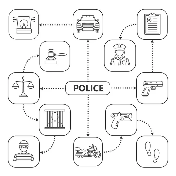 Law enforcement icons Vector Art Stock Images | Depositphotos