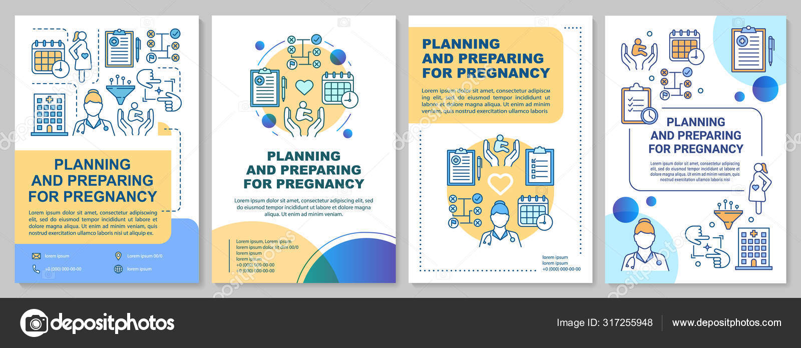 Planning Preparing Pregnancy Brochure Template Flyer Booklet Leaflet ...
