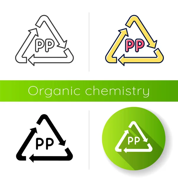 Recycling symbols for plastic. Flat icons, signs for design packaging ...