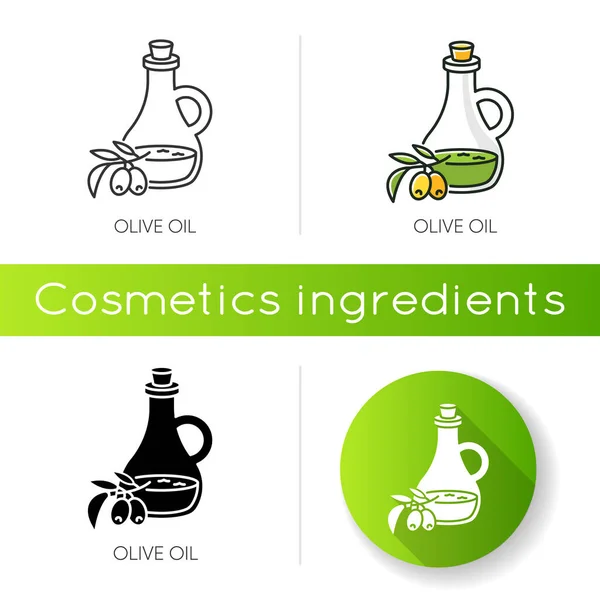 Olive Oil Rgb Color Icon Vegan Component Exfoliating Moisturizing ...