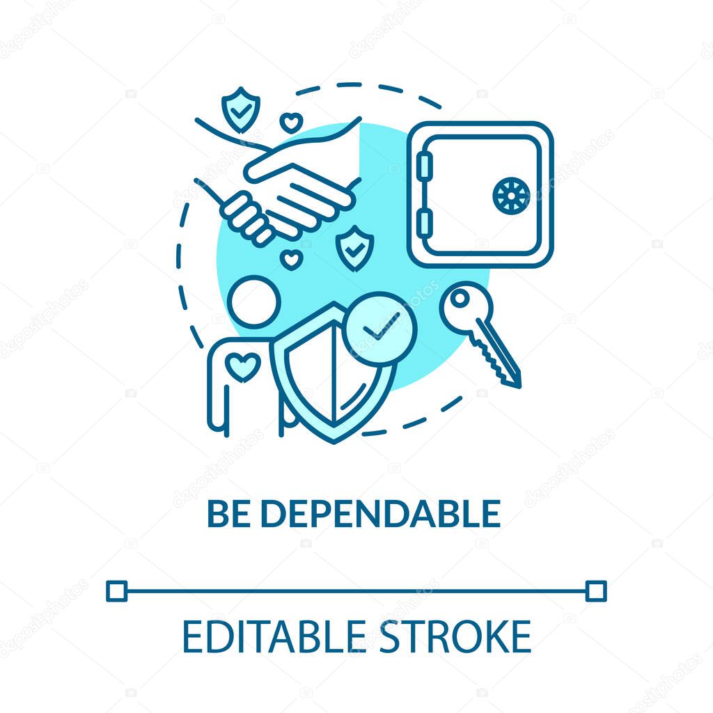 Sé un icono de concepto confiable. Consejos de relaciones de amistad ...