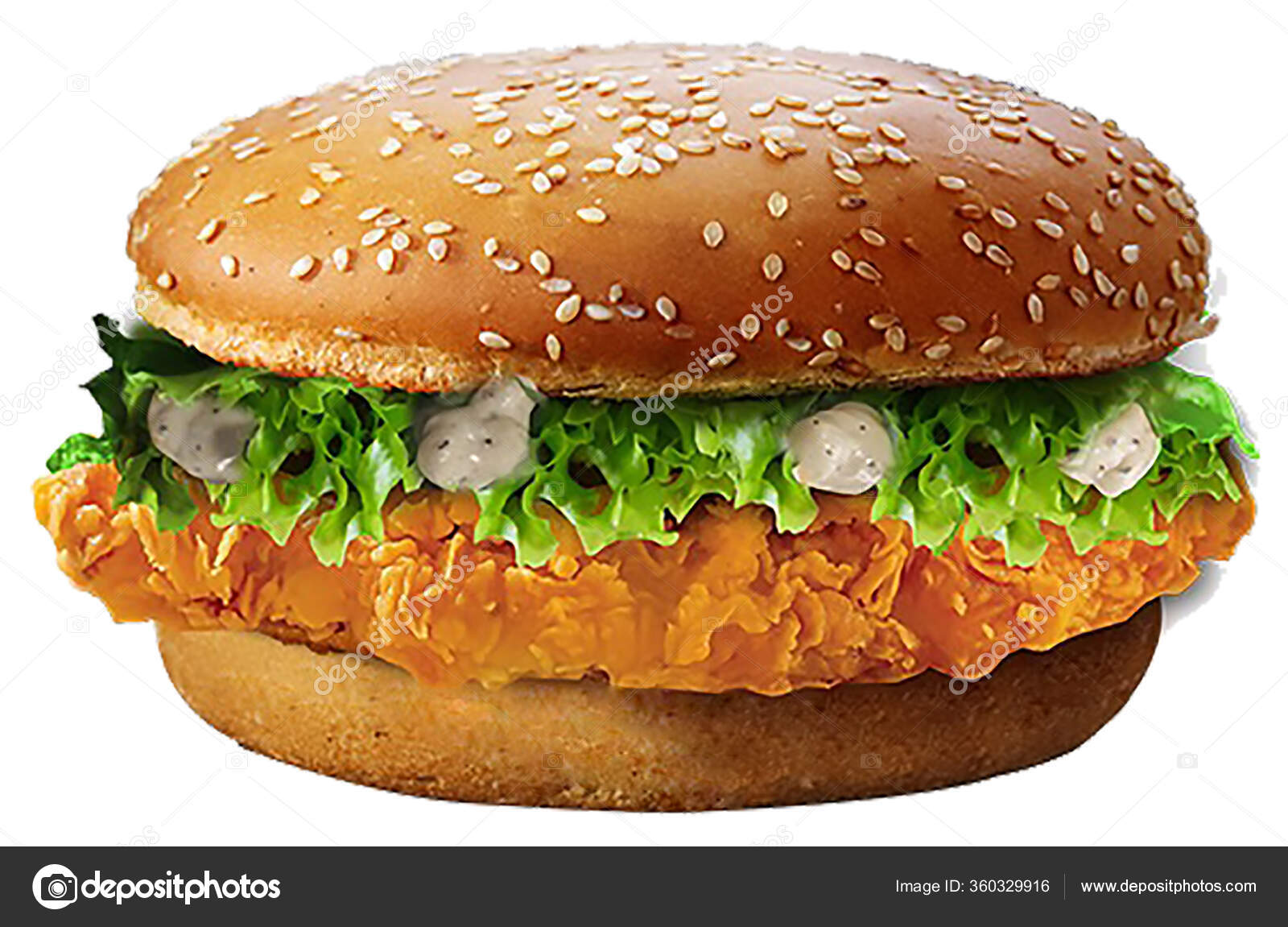 Chicken Burger Poulet Burger Stock Photo by ©CAVDAR 360329916