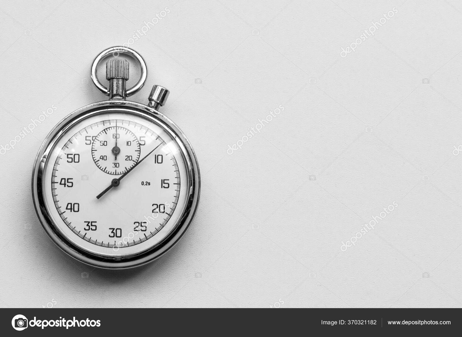 Ancient Mechanical Stopwatch Gray Background Stock Photo by ©snik 370321182