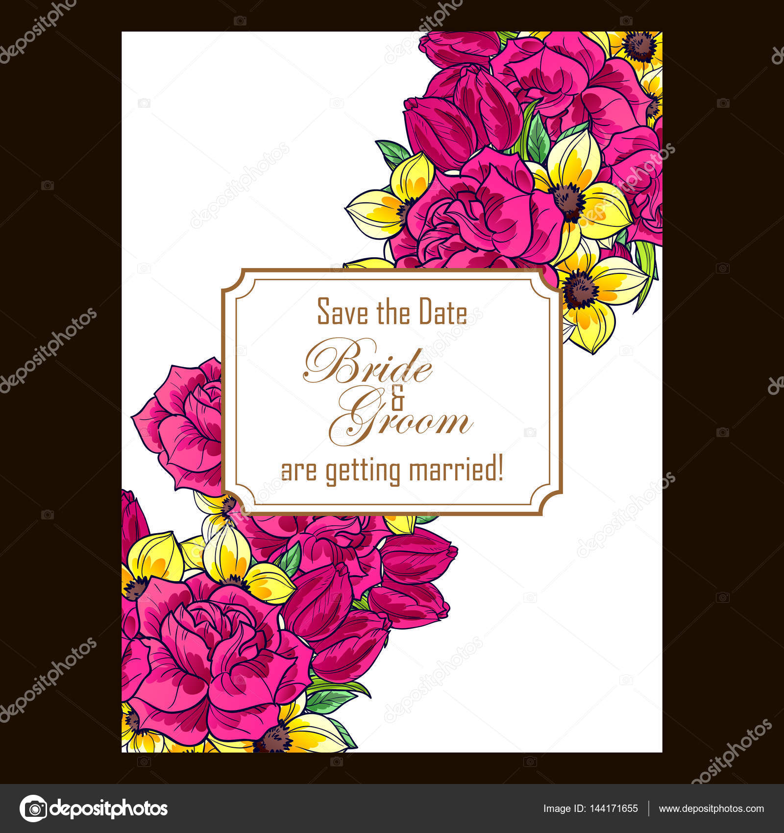 Romantic invitation background Stock Vector Image by ©All-about-Flowers ...