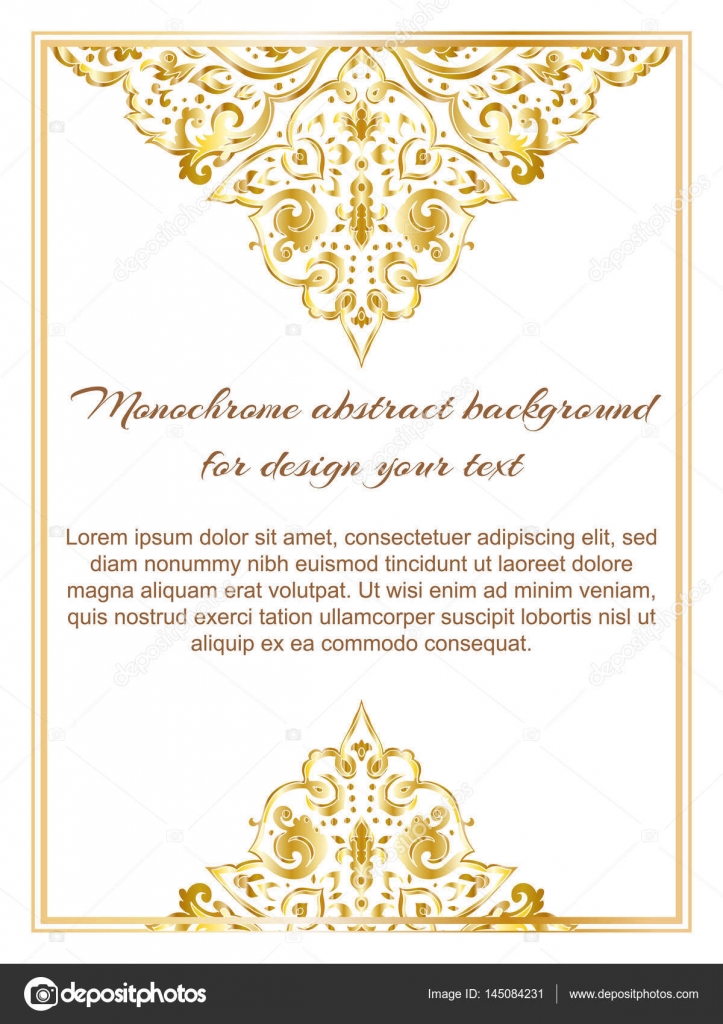 Monochrome abstract art invitation card Stock Vector Image by ©All ...