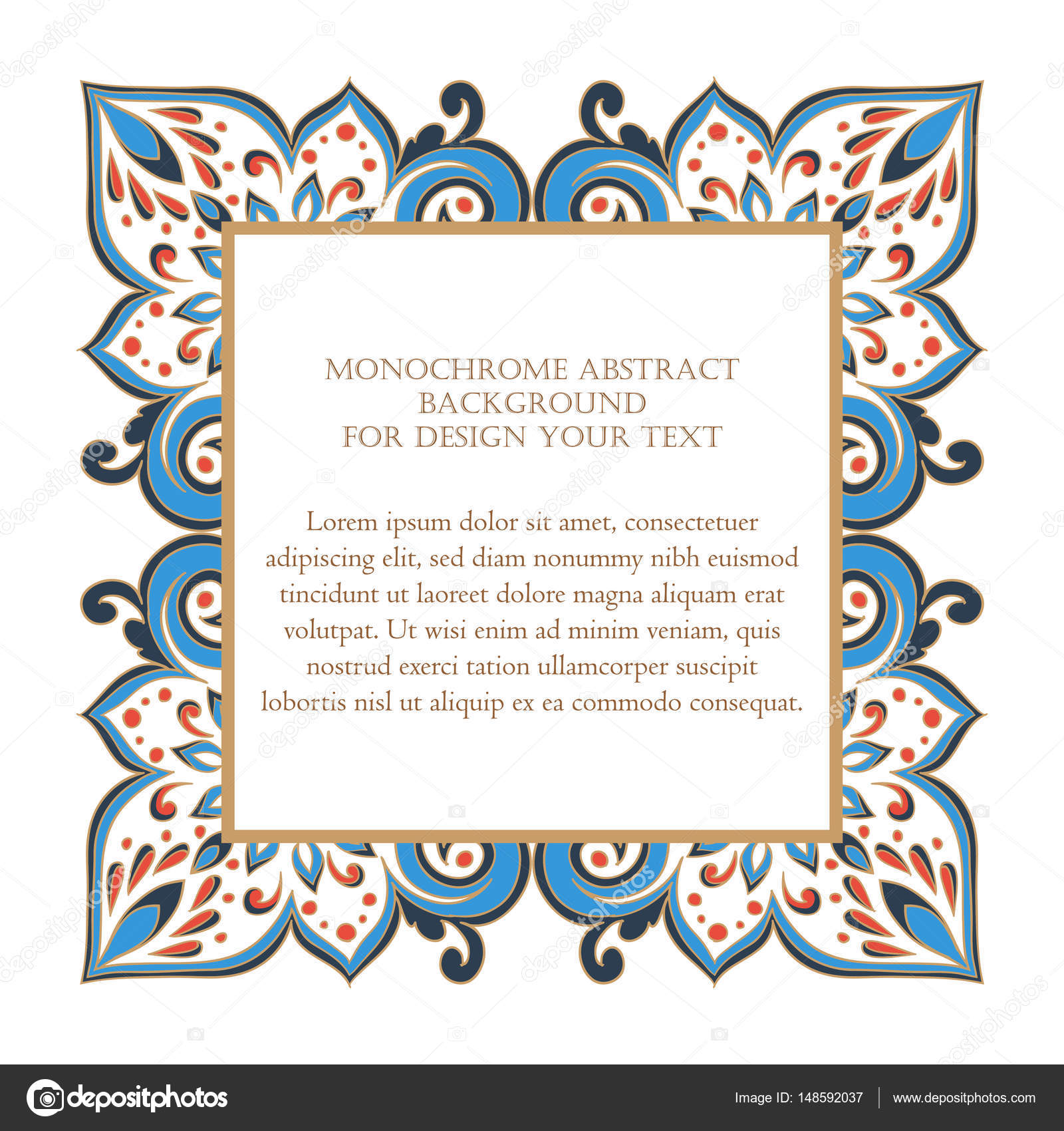 Monochrome abstract art invitation card Stock Vector by ©All-about ...